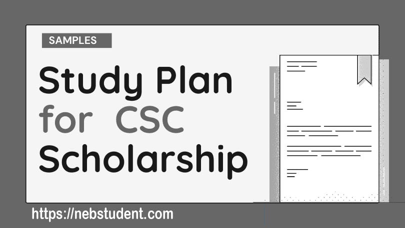 Study Schedule for the 2023 Chinese Government CSC Scholarship - Neb ...