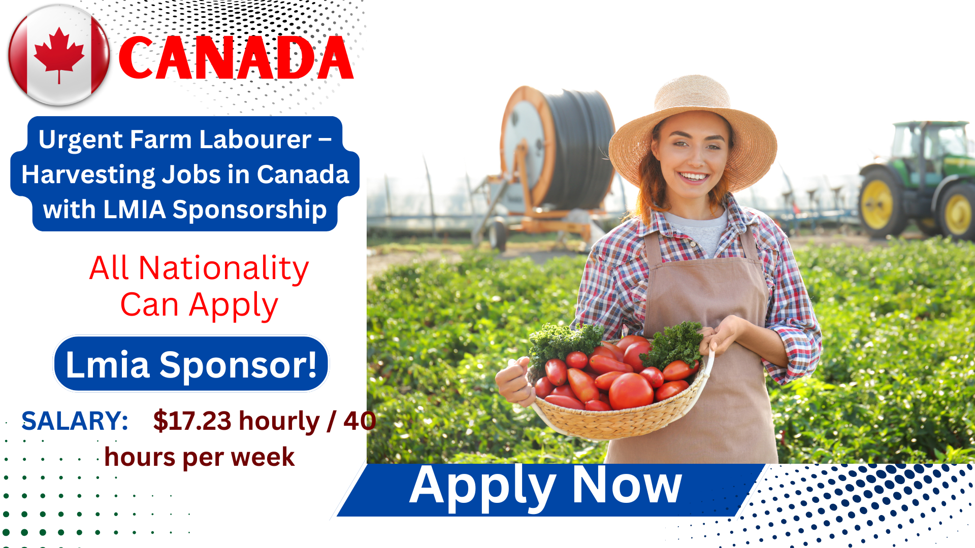 Urgent Farm Labourer – Harvesting Jobs in Canada with LMIA Sponsorship ...