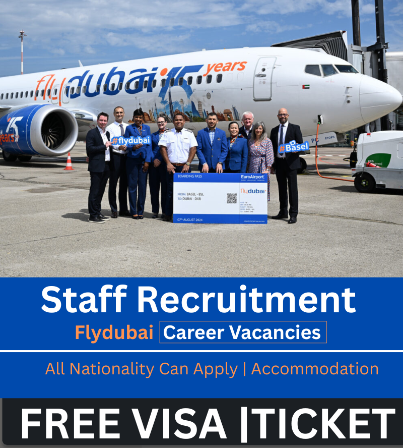 Flydubai Career Vacancies with Work Permit Visa – Apply Now! - Neb Student